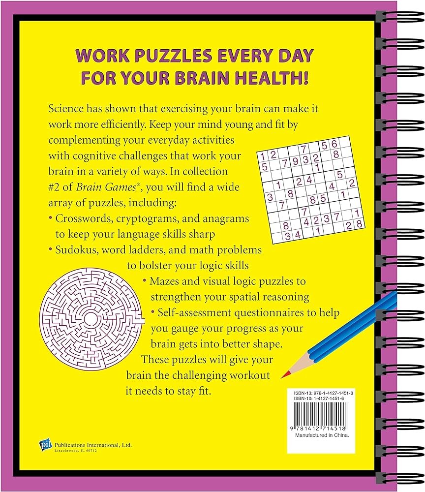 Brain Training Puzzles: Quick Book 2: Five-A-Day for Your Brain Review ...
